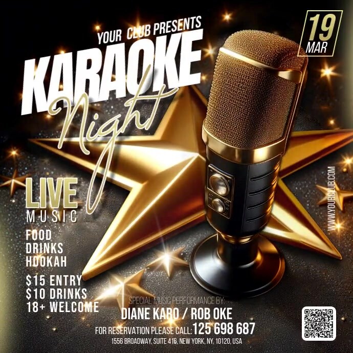 Karaoke Template | PosterMyWall