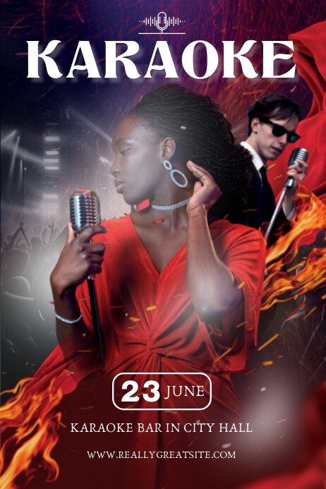 Karaoke Template | PosterMyWall