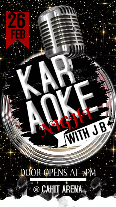 Copy of karaoke design template | PosterMyWall