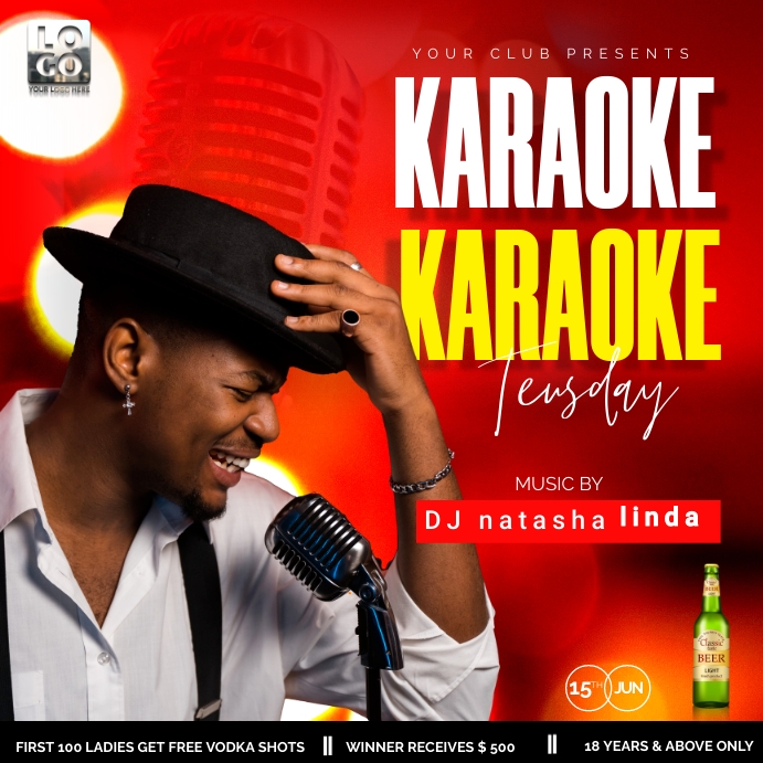 Karaoke Template | PosterMyWall