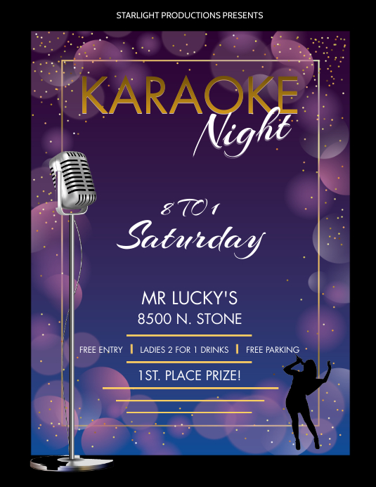 KARAOKE Template | PosterMyWall