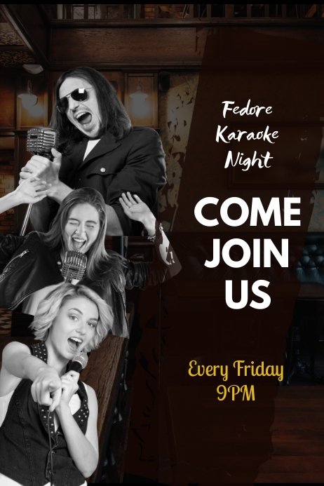 Karaoke Template | PosterMyWall