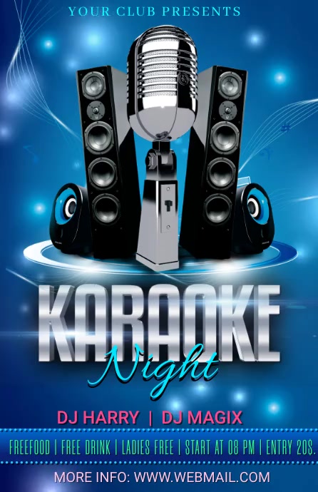 KARAOKE Template | PosterMyWall