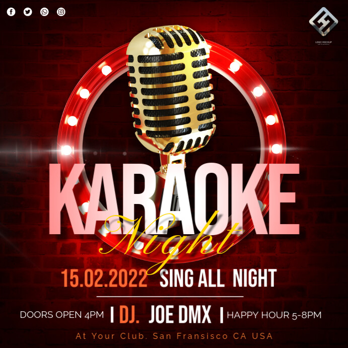 Karaoke Template | PosterMyWall