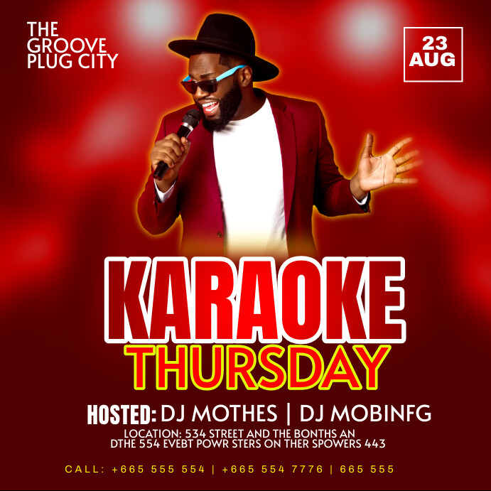 Modèle karaoke | PosterMyWall