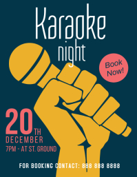 Karaoke contest judging sheet Template | PosterMyWall