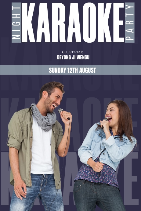 Copy of karaoke event flyer | PosterMyWall