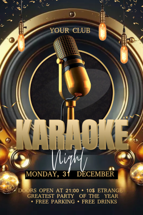 Karaoke Flyer Template | PosterMyWall