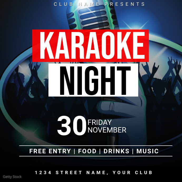 KARAOKE FLYER Template | PosterMyWall