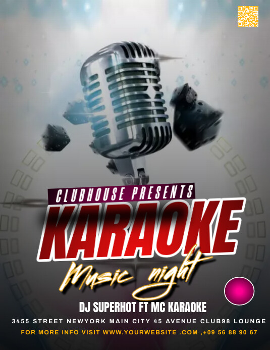 Karaoke flyers Template | PosterMyWall