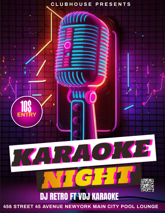 Plantilla de Karaoke flyers | PosterMyWall
