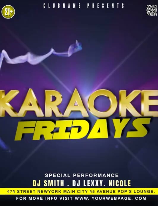 karaoke flyers Template | PosterMyWall