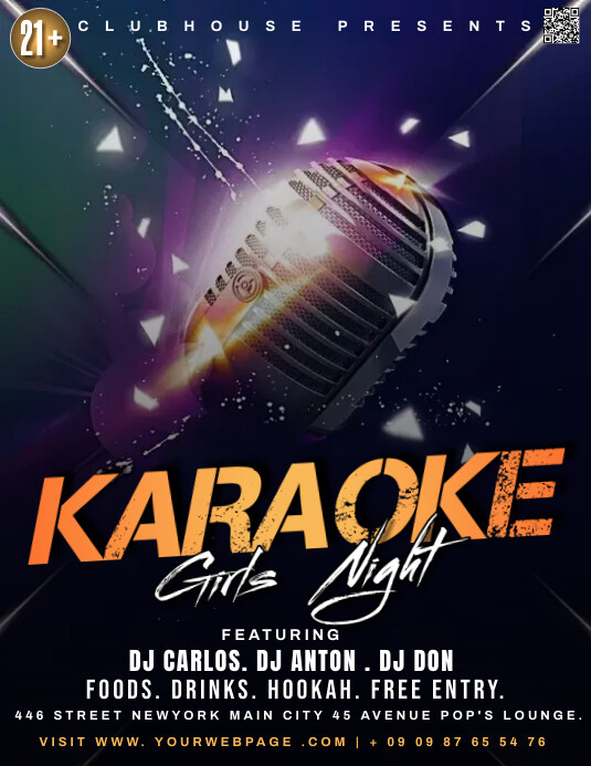 karaoke flyers Template | PosterMyWall