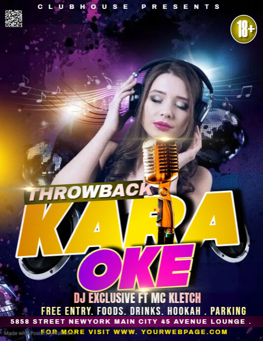 Plantilla de karaoke flyers | PosterMyWall