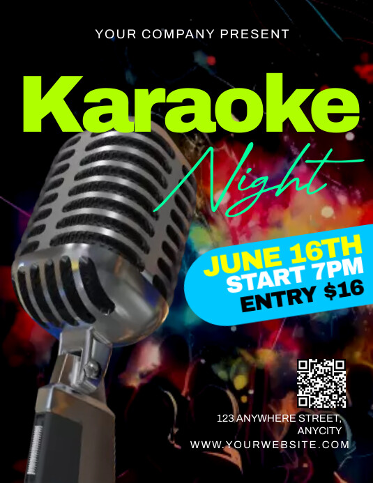 Karaoke Night Template | PosterMyWall