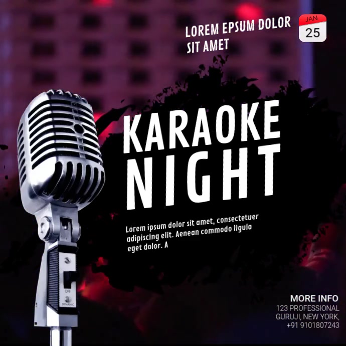 karaoke night Template | PosterMyWall