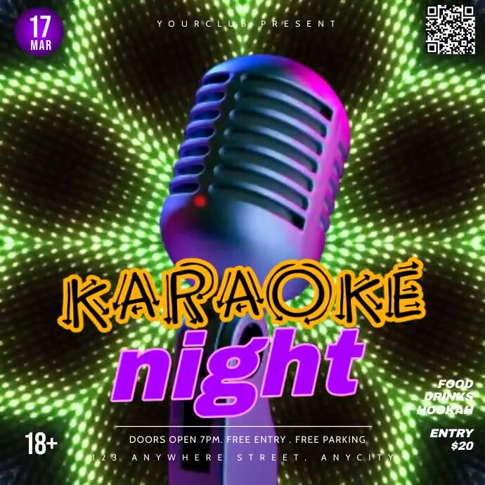 Karaoke Night Template | PosterMyWall