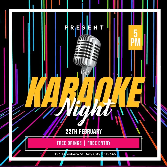 karaoke night Template | PosterMyWall