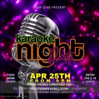 Karaoke Night Template | PosterMyWall