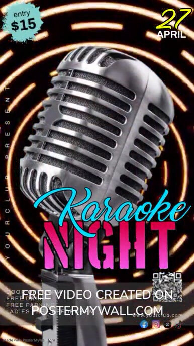 Karaoke Night Template | PosterMyWall