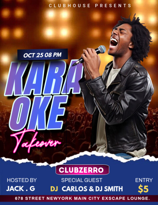 karaoke night Template | PosterMyWall