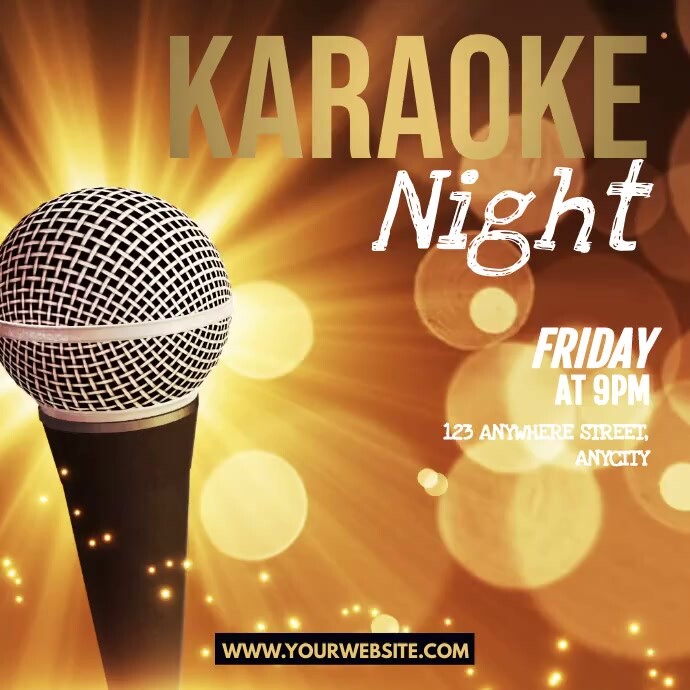 Karaoke Night Template | PosterMyWall