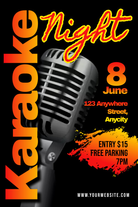 Karaoke Night Template | PosterMyWall