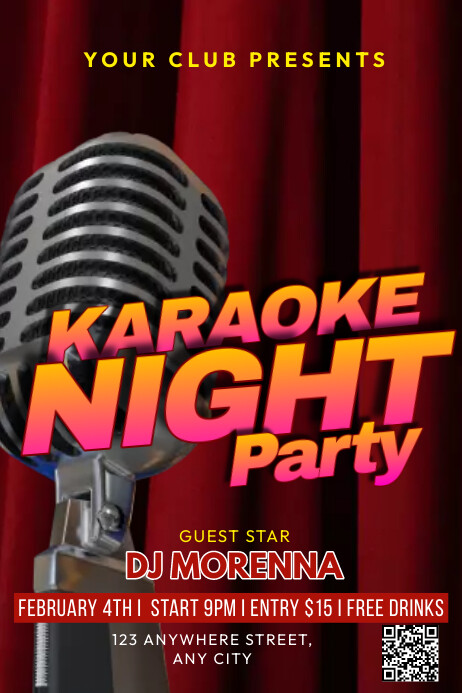 Karaoke Night Template | PosterMyWall