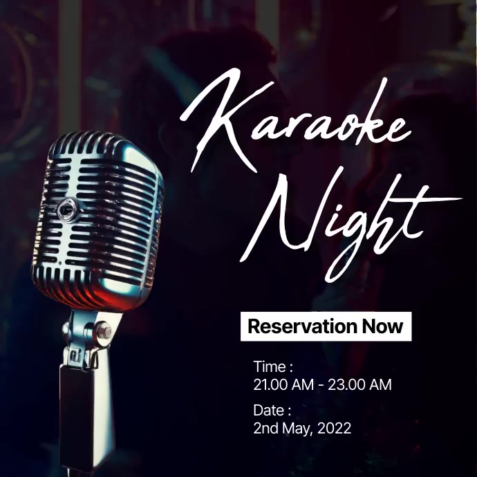 Karaoke Night Event Template | PosterMyWall