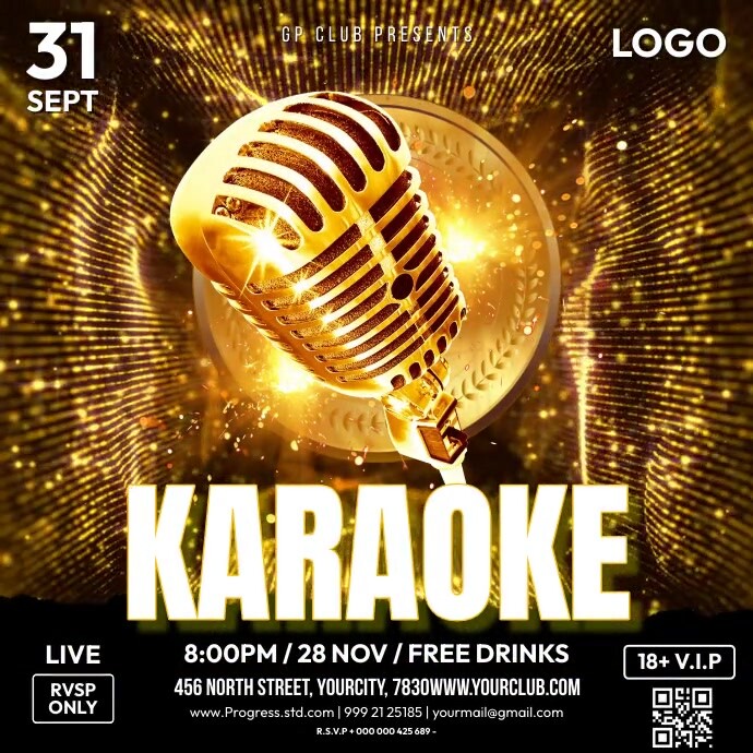 Modèle Karaoke Night Event | PosterMyWall
