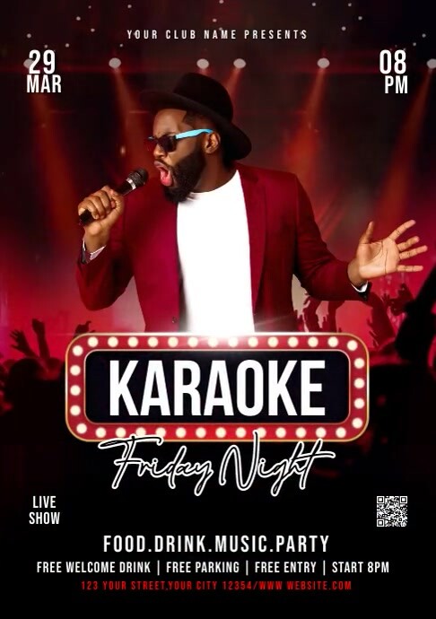 karaoke night flyer Template | PosterMyWall