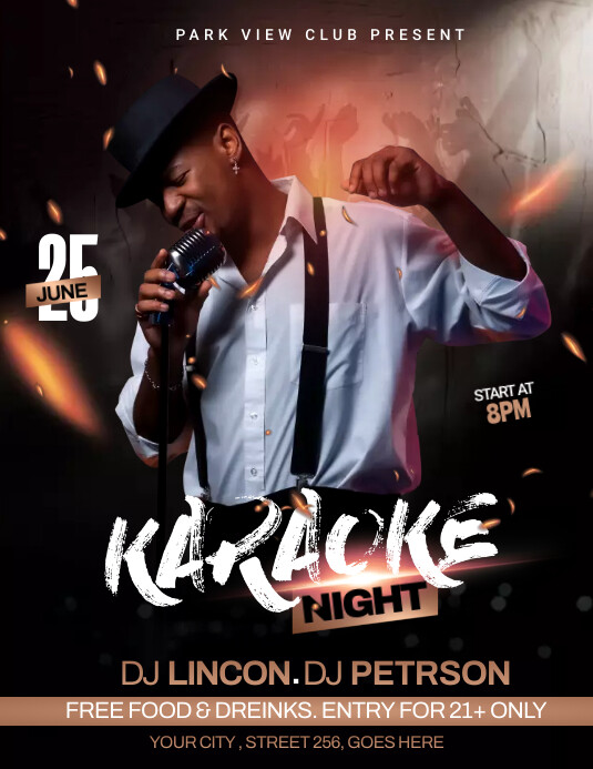 Karaoke Night Flyer Template | PosterMyWall