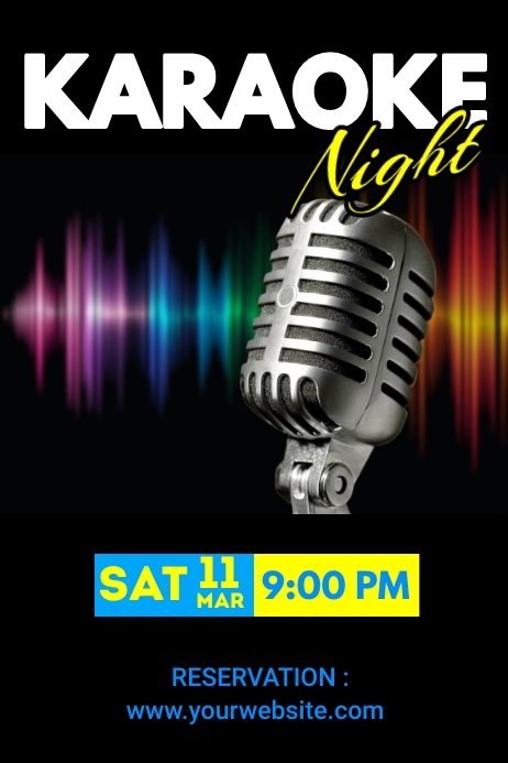 Copy of Karaoke Night Poster | PosterMyWall