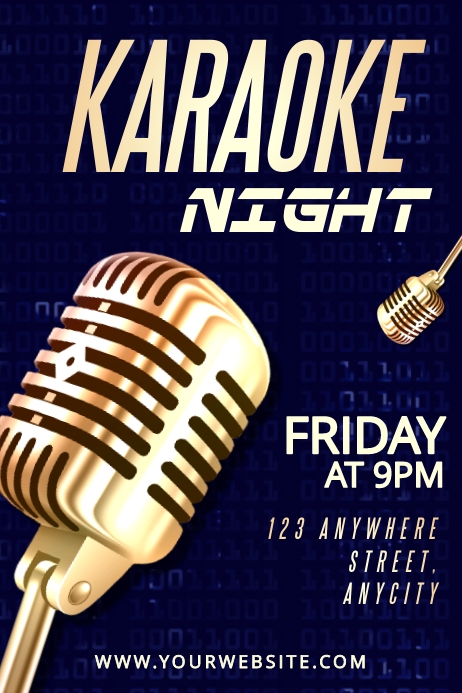Karaoke Night Poster Template | PosterMyWall