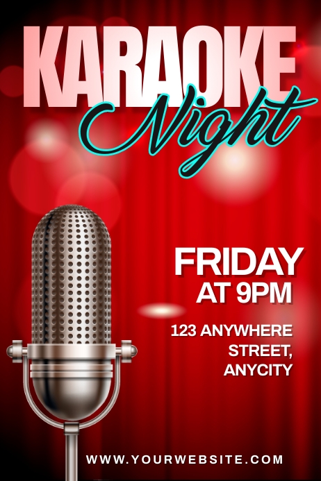 Karaoke Night Poster Template | PosterMyWall