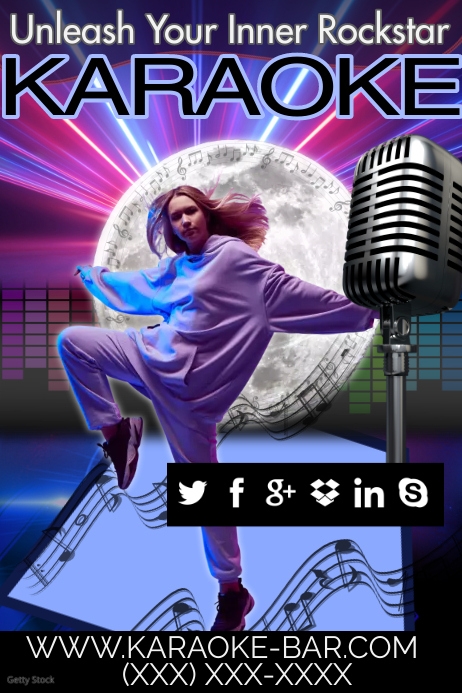 KARAOKE NIGHT POSTER Template | PosterMyWall