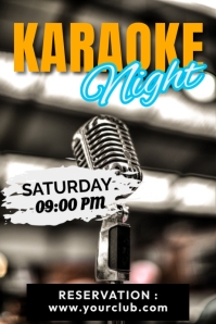 Karaoke Night Poster Template | PosterMyWall