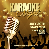Karaoke Night Poster Template | PosterMyWall