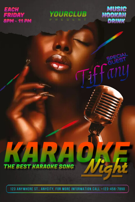 Karaoke Night Poster Template | PosterMyWall
