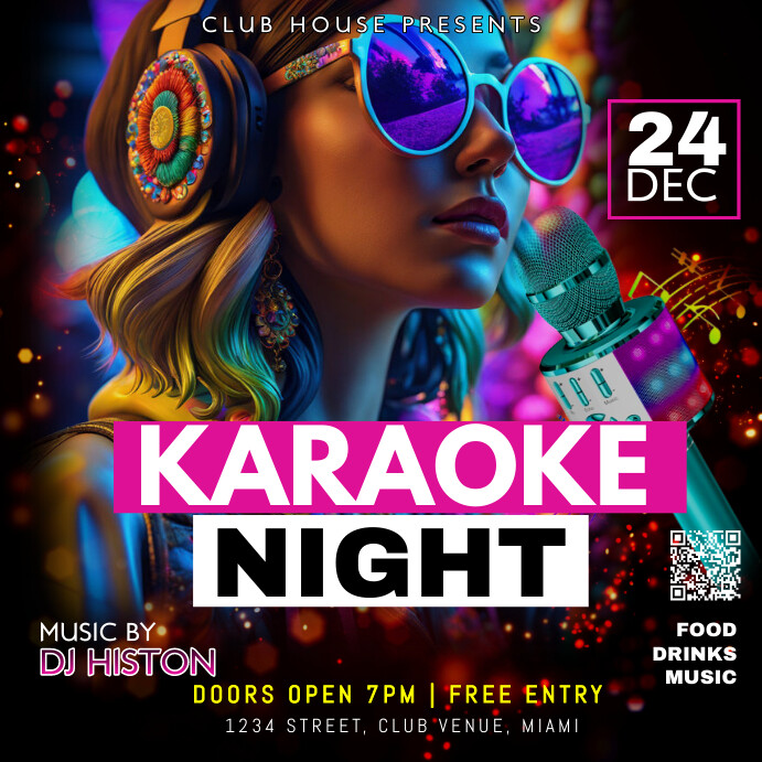 Plantilla de karaoke night poster | PosterMyWall