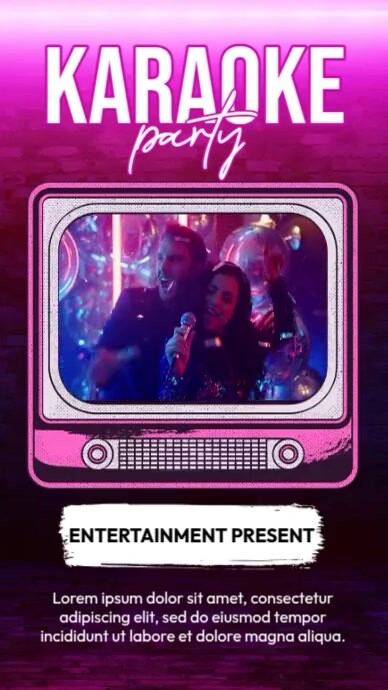 Karaoke Party Ads Template | PosterMyWall