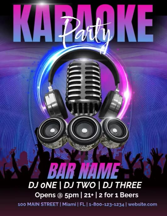 Karaoke Party | PosterMyWall