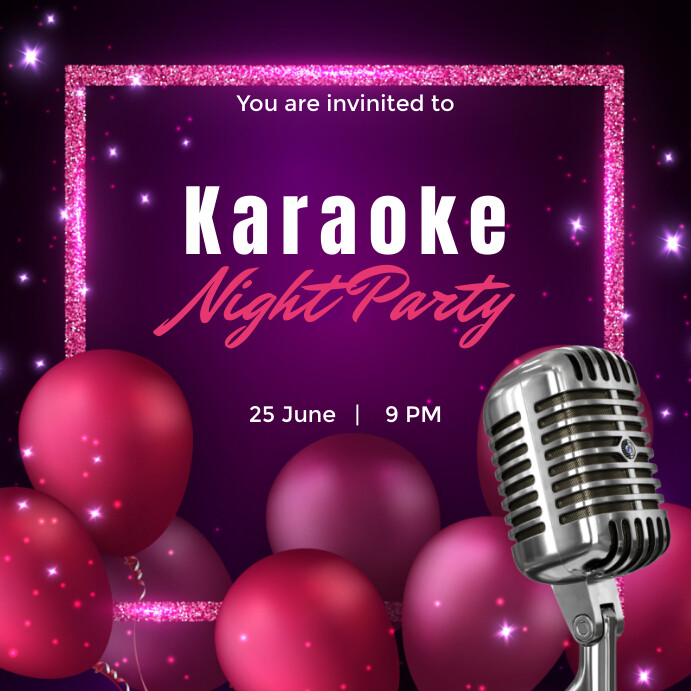 Plantilla de KARAOKE PARTY | PosterMyWall
