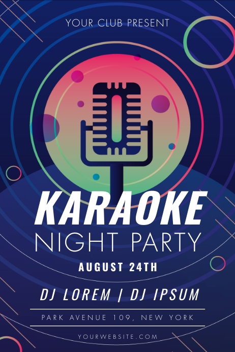 KARAOKE PARTY Template | PosterMyWall
