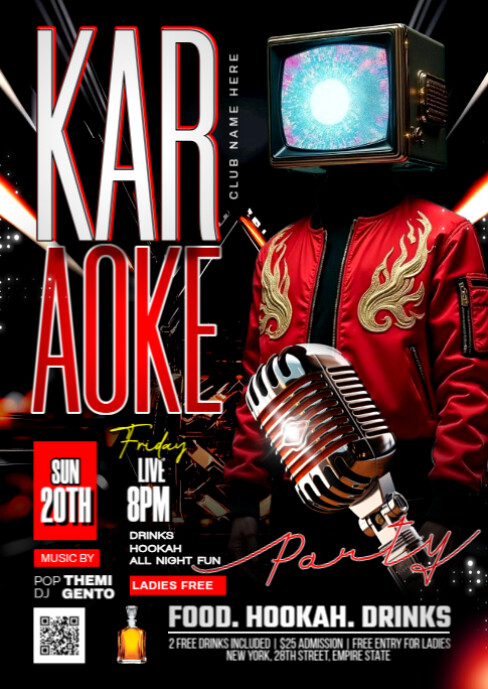 KARAOKE PARTY Template | PosterMyWall