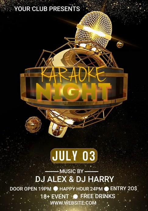 karaoke party Template | PosterMyWall
