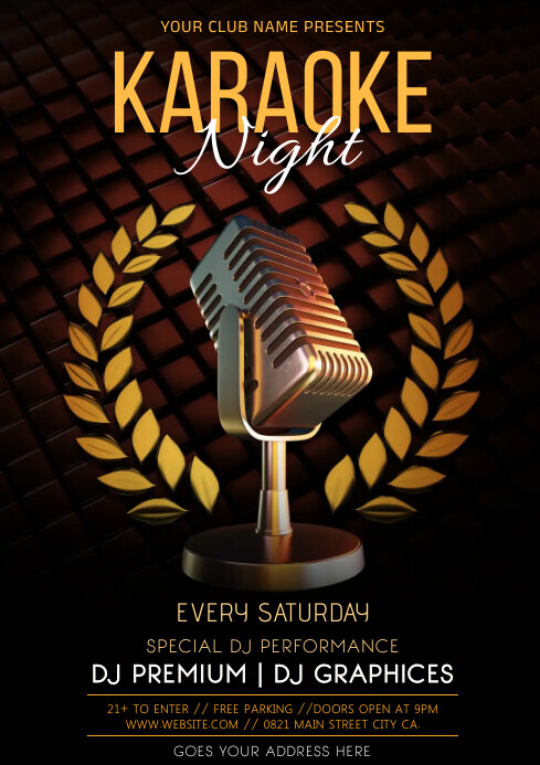 KARAOKE PARTY TEMPLATE | PosterMyWall