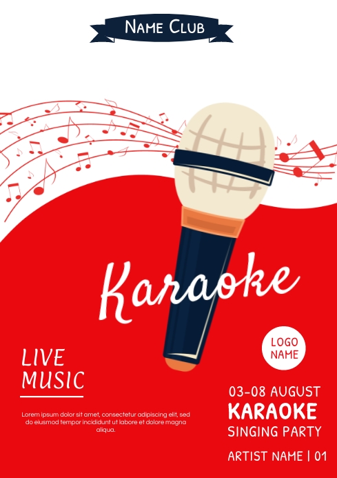 KARAOKE PARTY TEMPLATE | PosterMyWall