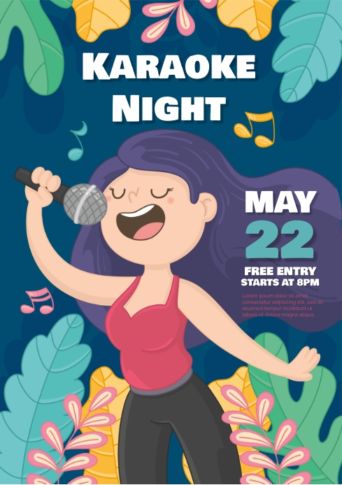 Copy of KARAOKE POSTER | PosterMyWall