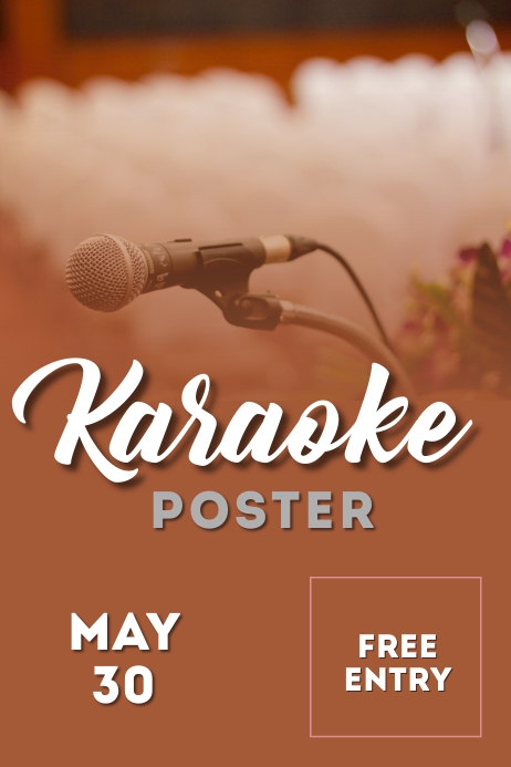 KARAOKE POSTER Template | PosterMyWall